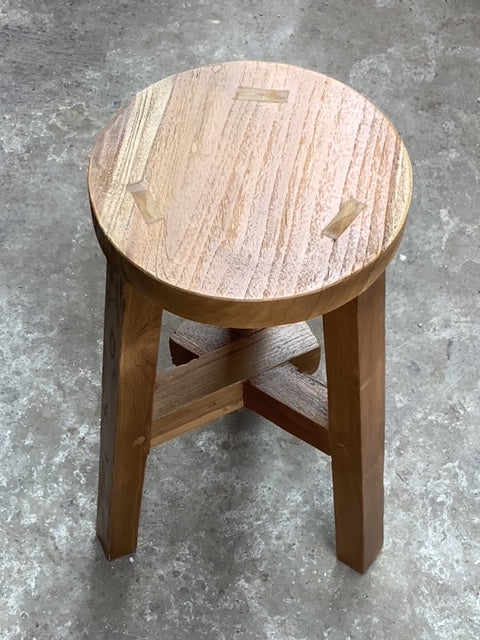 Stool Teak 3 leg 50cm high – Mishka Market